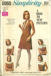 Delightful Sleeveless Dress Pattern with Detachable Collar Pattern ...